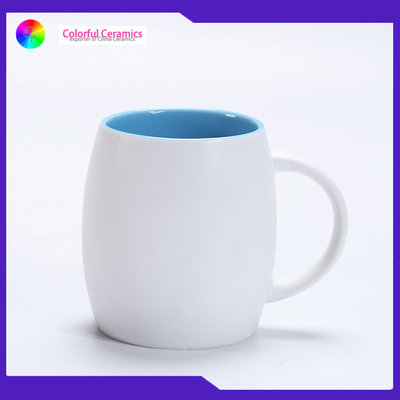 Beer Custom Ceramic Coffee Mugs 500ml Big Volume Water Cups With EEC Approval