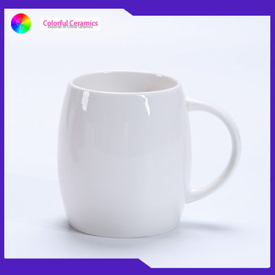 Beer Custom Ceramic Coffee Mugs 500ml Big Volume Water Cups With EEC Approval