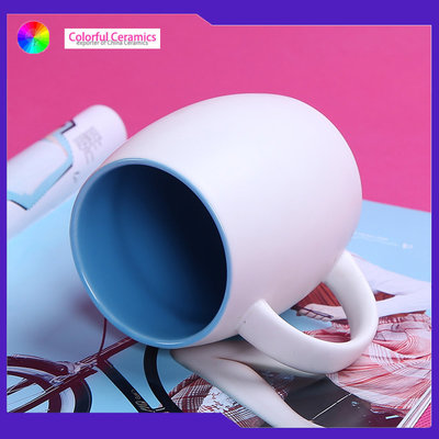 Beer Custom Ceramic Coffee Mugs 500ml Big Volume Water Cups With EEC Approval
