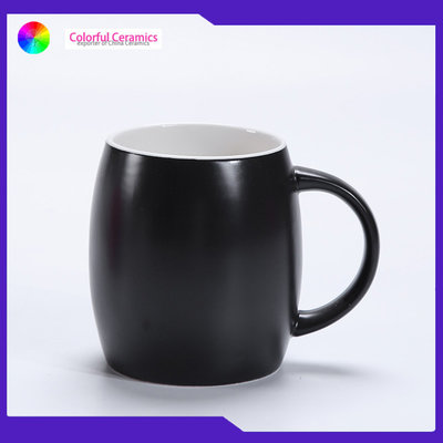 Beer Custom Ceramic Coffee Mugs 500ml Big Volume Water Cups With EEC Approval