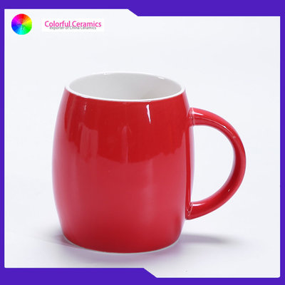 Beer Custom Ceramic Coffee Mugs 500ml Big Volume Water Cups With EEC Approval