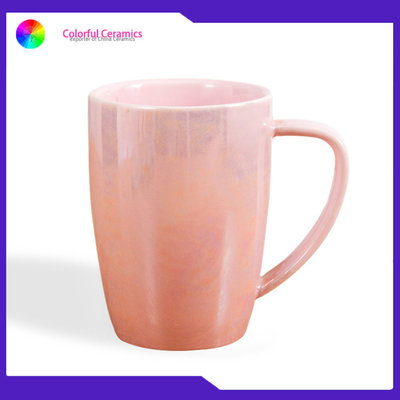 Durable Pearl Glazed Ceramic Coffee Mugs 375ml Tall Coffee Cup Eco - Friendly