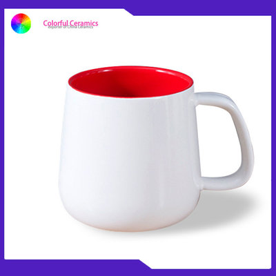 Lead Free Glazed Ceramic Coffee Mugs Microwave Safe Large Capacity Customized Logo