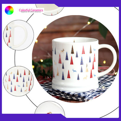 Christmas Gift Ceramic Coffee Mugs Embossed Tableware Sets Personalised Lead Free