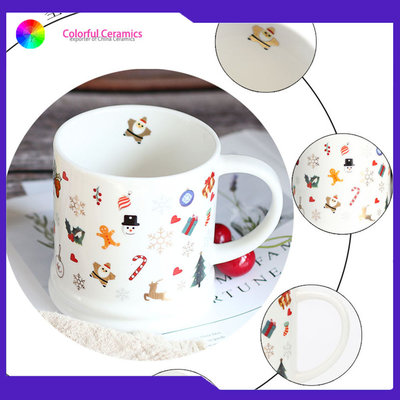 Christmas Gift Ceramic Coffee Mugs Embossed Tableware Sets Personalised Lead Free