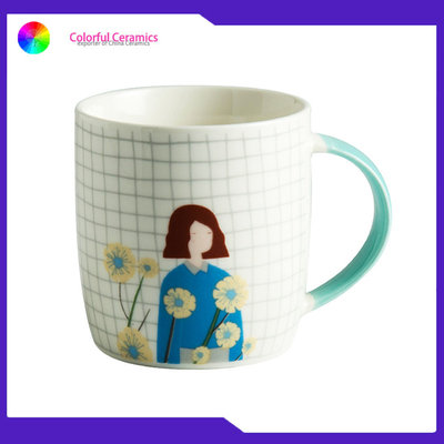 Breakfast Cup Custom Ceramic Coffee Mugs Engraved Lead Free Eco - Friendly