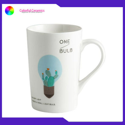 Durable Promotional Ceramic Coffee Mugs Food Contact Safe 12 Oz With Decal