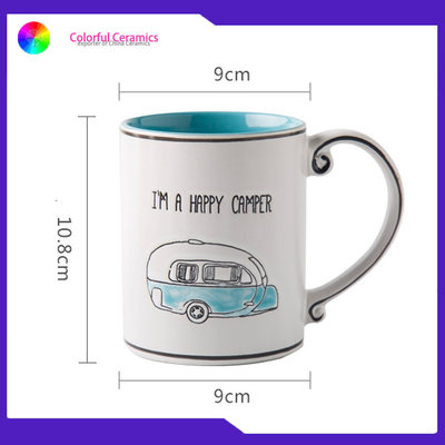 Continental Cuisine Tableware Custom Coffee Travel Mugs 600ml Long Lifespan