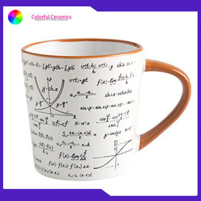 Stoneware Silkscreen Chemical Ceramic Coffee Mugs Custom Printed Cups Dishwasher Safe