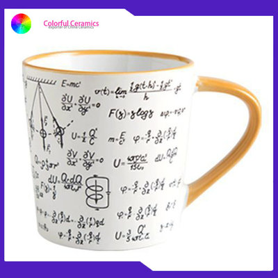 Stoneware Silkscreen Chemical Ceramic Coffee Mugs Custom Printed Cups Dishwasher Safe