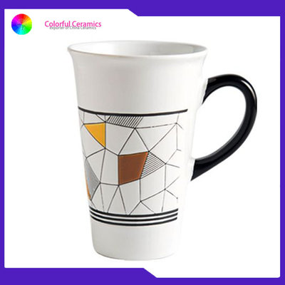 Tall Handmade Stoneware Mugs , Personalized Coffee Travel Mugs Large Capacity