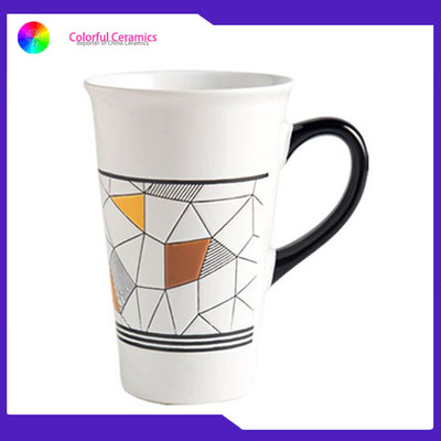 Tall Handmade Stoneware Mugs , Personalized Coffee Travel Mugs Large Capacity