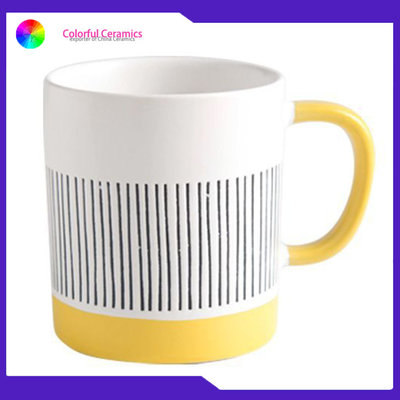 Food Contact Safe Silkscreen Coffee Mugs Microwave Safe Lead / Cadmium Free