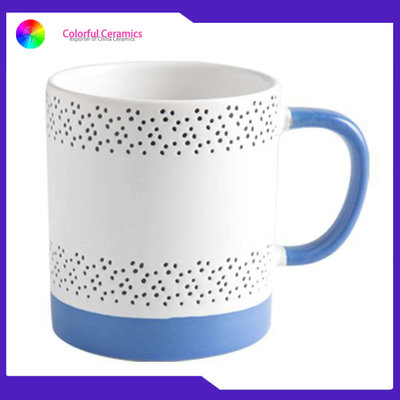 Food Contact Safe Silkscreen Coffee Mugs Microwave Safe Lead / Cadmium Free