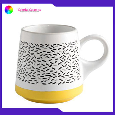 Capacity 455ml Personalised Ceramic Travel Mug , Large Ceramic Coffee Mugs