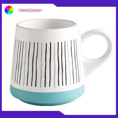 Capacity 455ml Personalised Ceramic Travel Mug , Large Ceramic Coffee Mugs