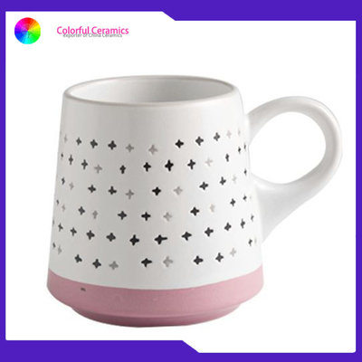 Capacity 455ml Personalised Ceramic Travel Mug , Large Ceramic Coffee Mugs