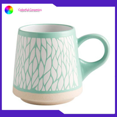 Custom Logo Silkscreen Coffee Mugs Stonewere Tableware Set Temperature Extremes
