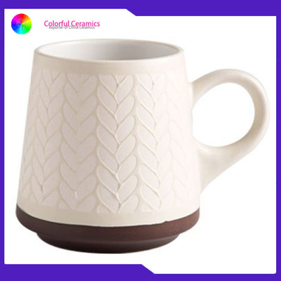Custom Logo Silkscreen Coffee Mugs Stonewere Tableware Set Temperature Extremes