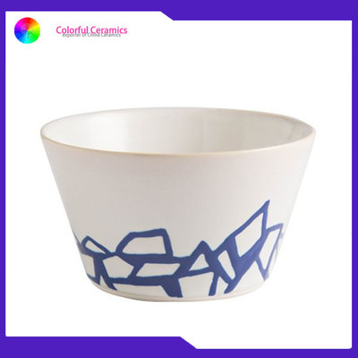 5.5 Inch Handmade Porcelain Bowls , Hand Painted Ceramic Bowls Stoneware
