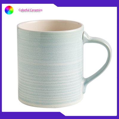 Lead Free Glazed Ceramic Coffee Mugs Glazed Cup 485ml Capacity Low Water Absorption