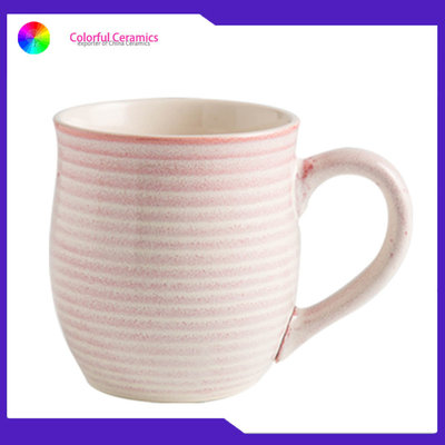 600ml Thread Custom Embossed Mugs Food Safe Temperature Extremes Long Lifespan