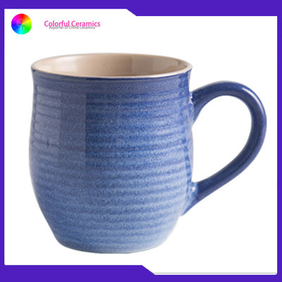 600ml Thread Custom Embossed Mugs Food Safe Temperature Extremes Long Lifespan