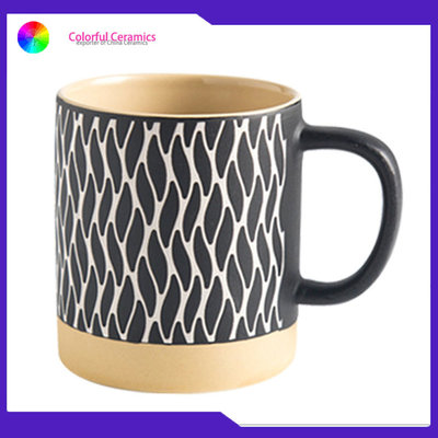 Personalized Screen Printing Silkscreen Coffee Mugs Stoneware Breakfast Milk Cup