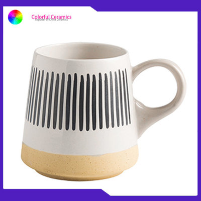 Decorative Ceramic To Go Coffee Mugs , Custom Ceramic Coffee Mug Lead Free