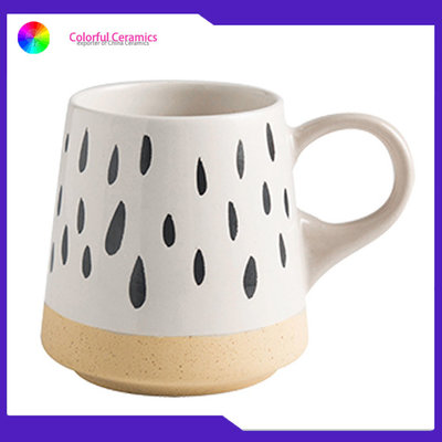 Decorative Ceramic To Go Coffee Mugs , Custom Ceramic Coffee Mug Lead Free