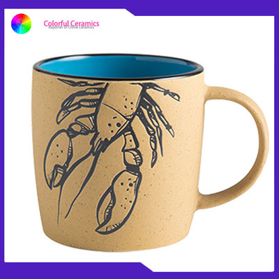 Microwave Safe Custom Printed Ceramic Coffee Mugs Lead / Cadmium Free Durable
