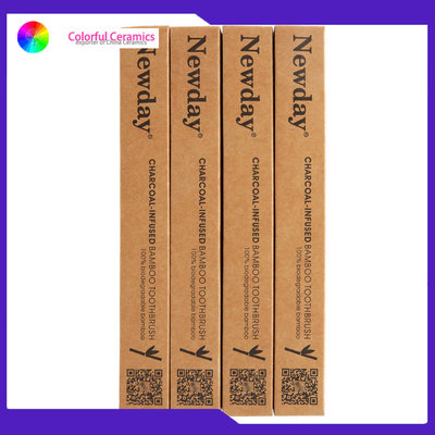 Adult Age Group Bambooeco Friendly Toothbrush 4 Pack Set For Hotel / Travel