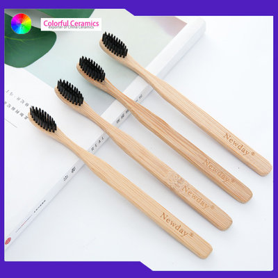 Adult Age Group Bambooeco Friendly Toothbrush 4 Pack Set For Hotel / Travel