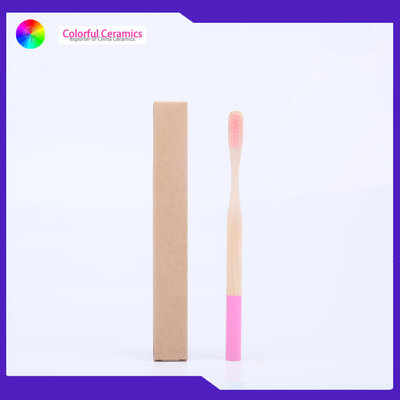 Eco Organic Charcoal Bamboo Toothbrush Nylon / DuPont Bristle Material Customiaed
