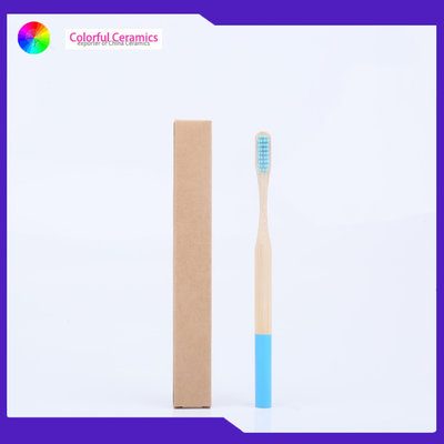 Eco Organic Charcoal Bamboo Toothbrush Nylon / DuPont Bristle Material Customiaed