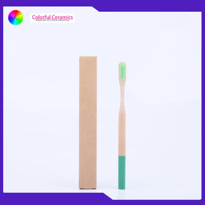 Eco Organic Charcoal Bamboo Toothbrush Nylon / DuPont Bristle Material Customiaed