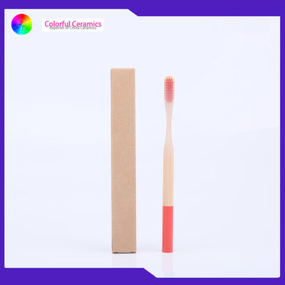 Eco Organic Charcoal Bamboo Toothbrush Nylon / DuPont Bristle Material Customiaed