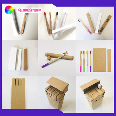 4 Pack Kids Travel Toothbrush Bamboo Charcoal Bristle Biodegradable Eco Friendly