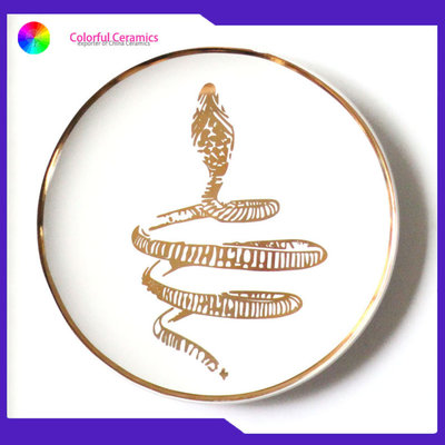 8 Inch Nordic Style Custom Printed Ceramic Plates Tableware Microwave Safe
