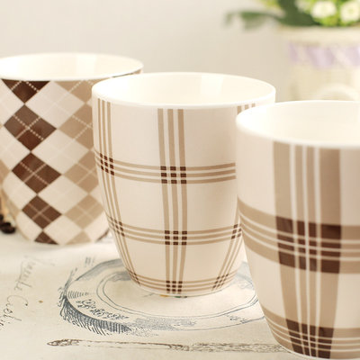 Monochrome Stripe Drum Water Cup Food Contact Safe Eco Friendly As Business Gift