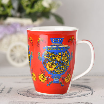 Custom Logo Drum Cup Ceramic Travel Coffee Mugs Advertising Promotional Gifts