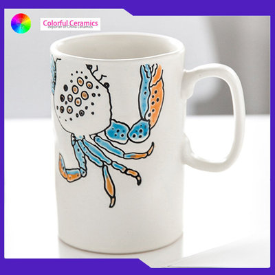 Creative Hand Painted Ceramic Coffee Mugs Continental Hand Painted