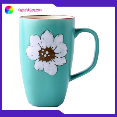 Nordic Simple Hand Drawn Coffee Mug Large Capacity Hand Decorated Mugs
