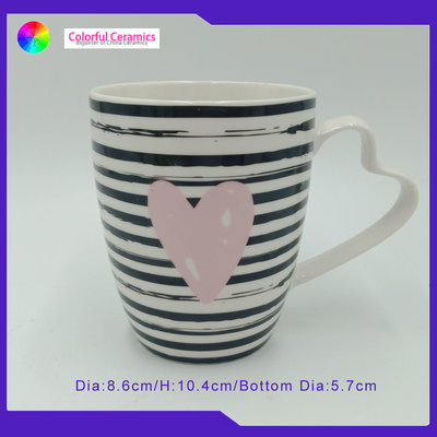 Outdoor Travel New Bone China Mug Bone China Coffee Cups With Heart Handle