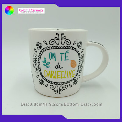 Custom Printed Promotional Coffee Mugs With Logo Inside Decal Design
