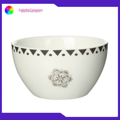 Breakfast Family Soup Handmade Ceramic Bowls Exotic Elephant Pattern