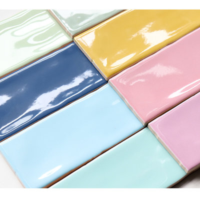 Handmade Ceramic Wall Tiles Macarons Series Bread Look Edge Wear Resistant