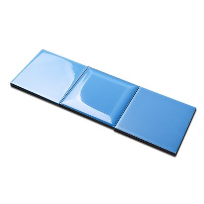 Sky Blue Interior Ceramic Wall Tiles 100X100 Building Materials 8mm Thickness