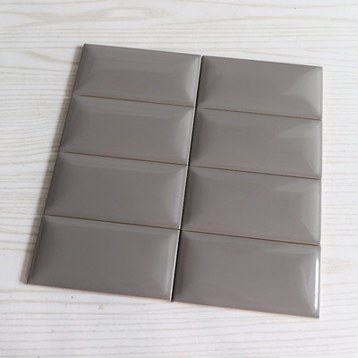 Bread Look Subway Wall Tile Gray Color Decorative Ceramic Tiles 7.5x15