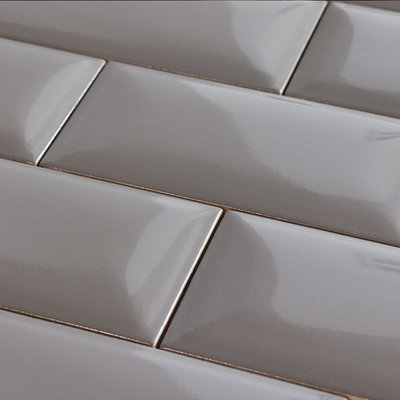Bread Look Subway Wall Tile Gray Color Decorative Ceramic Tiles 7.5x15